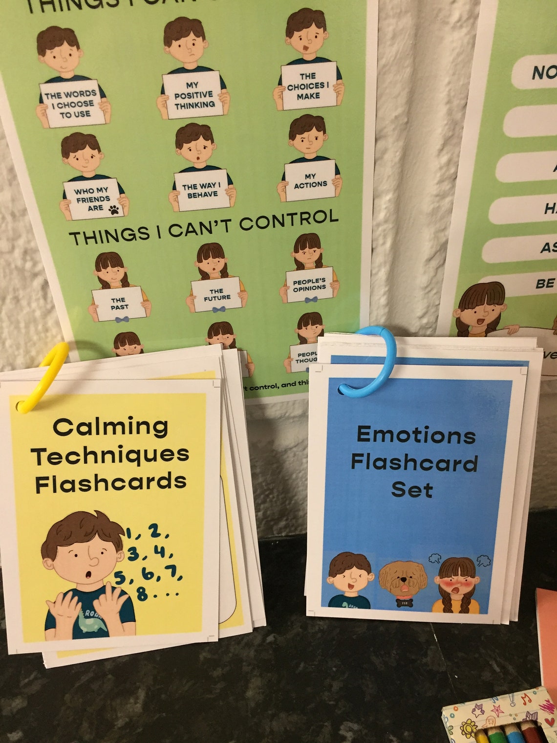 Calming Kit Sensory/fidget Toys/flashcards/posters entire Calming ...