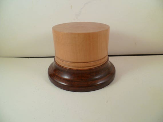 Socle en bois pour figurines rond tourné avec du cormier | Etsy