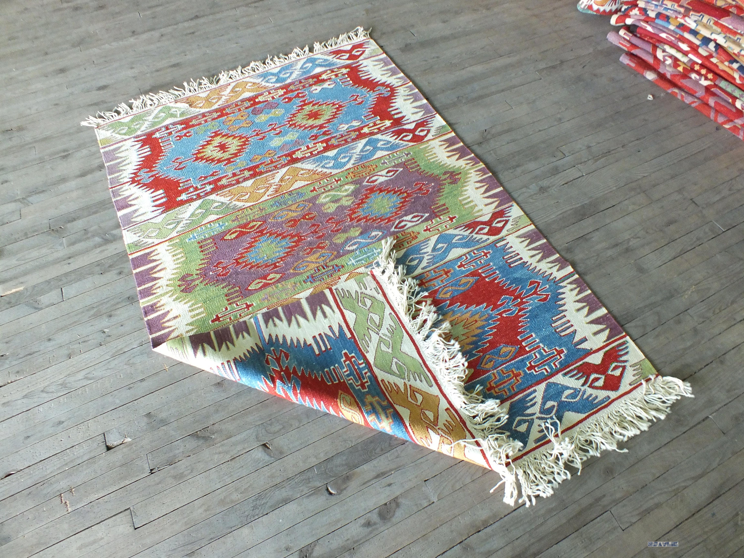 Kilim Rug, Kitchen Kilim Rug, Turkish Kilim Rug, Blue Green Kilim Rug ...