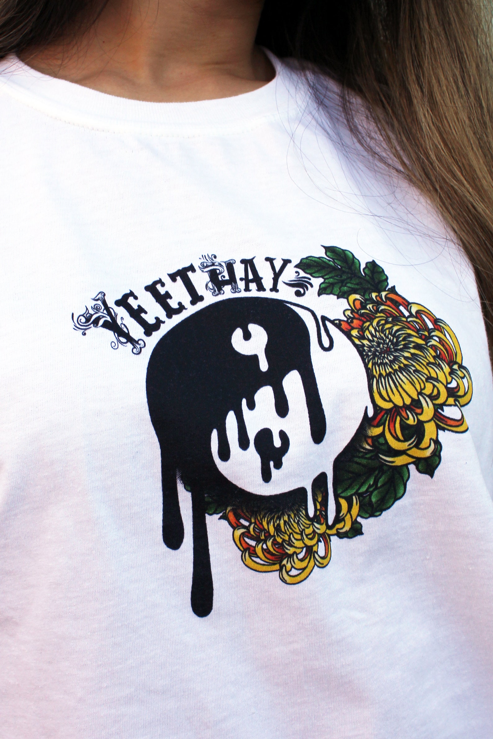 Yeet Hay Foodie Unisex Tee | Yin and Yang Drip Chrysanthemum ...