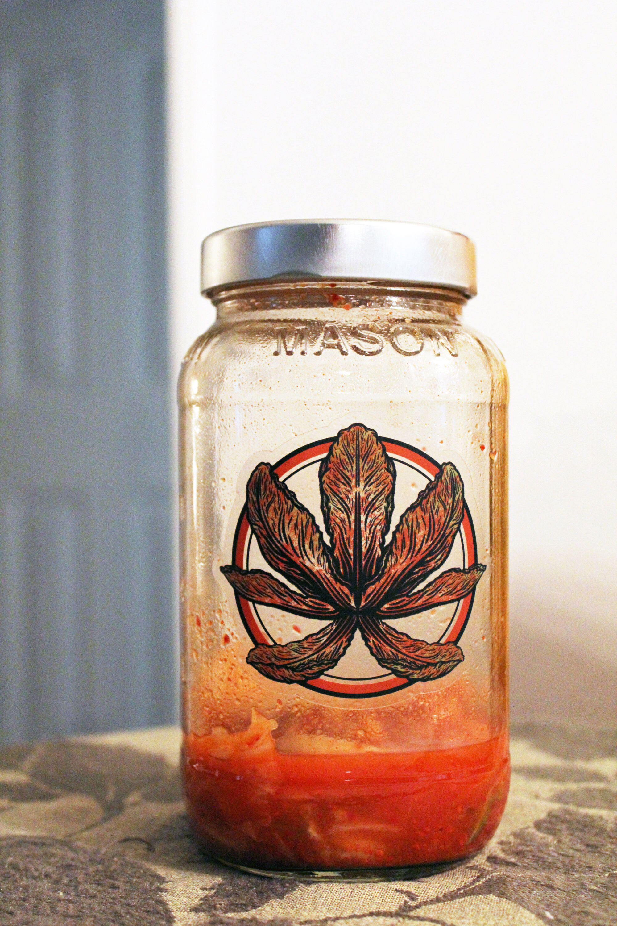 Kimchi Crest Clear Sticker | Blooming Cabbage | Traditional Tattoo | 김치 ...