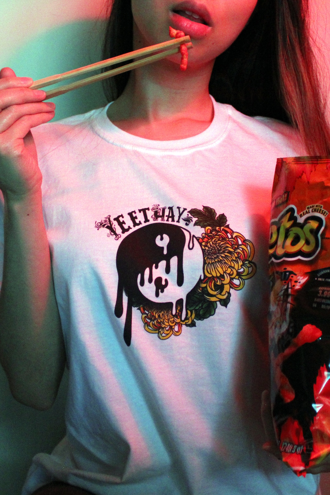 Yeet Hay Foodie Unisex Tee | Yin and Yang Drip Chrysanthemum ...