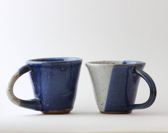 Blue ceramic mugs | Etsy
