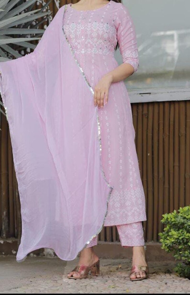 Naira Cut Suit Set set of 3salwar Kameez, Readymade Party/ethnic Indian ...