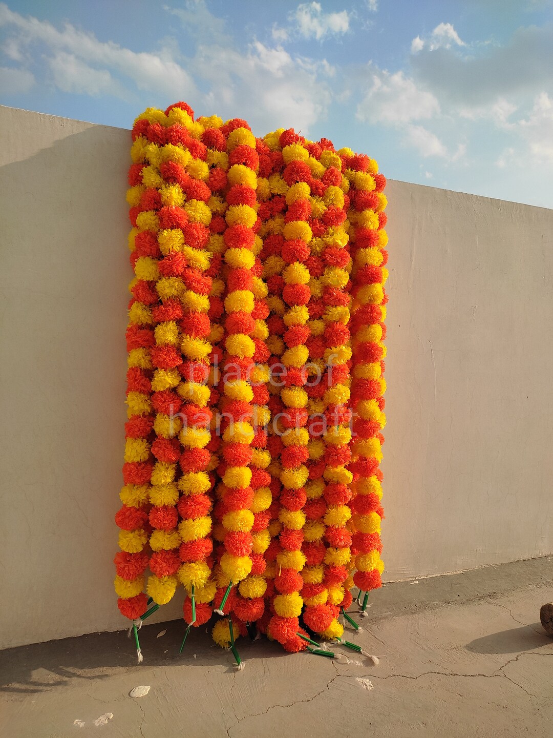 50 Pc SALE ON Indian Marigold Flower Artificial Decorative Deewali ...