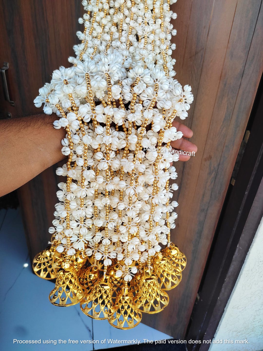 Indian Wedding White/off White Artificial Jasmine Buds Mogra Garlands ...