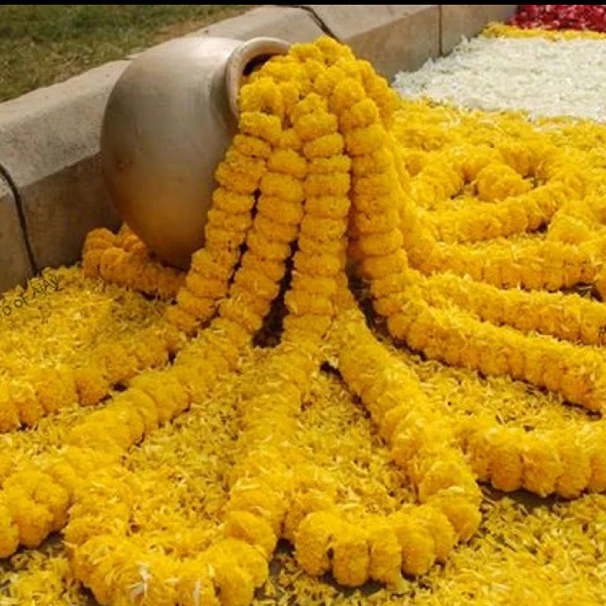 200 Pc SALE ON Indian Marigold Flower Artificial Decorative Deewali ...