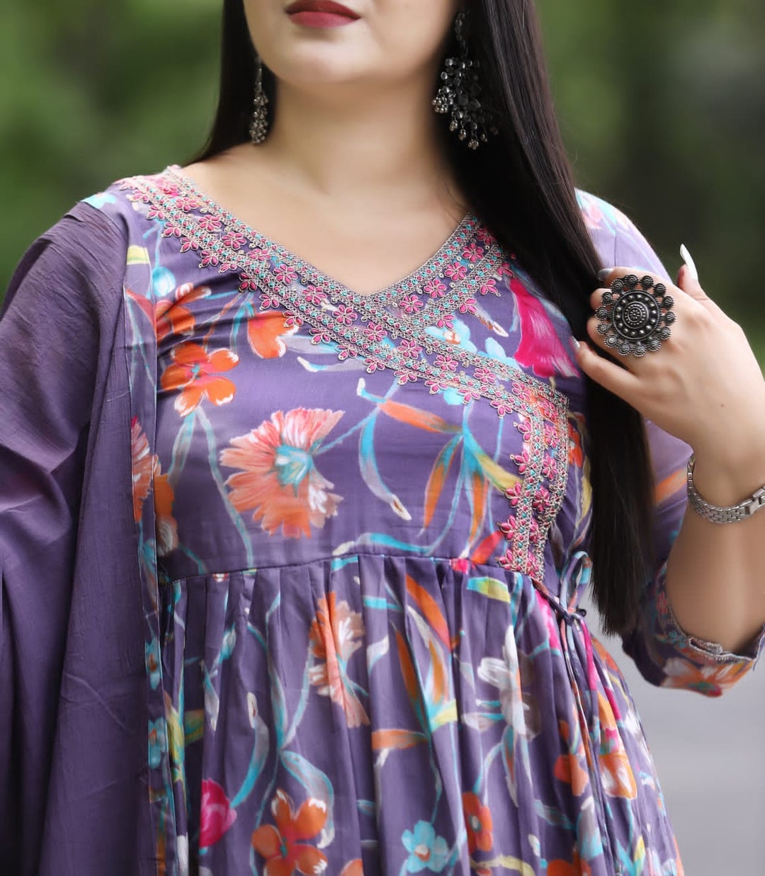 Indian Designer Salwar Kameez, Naira Cut Style Series With Angrakha ...