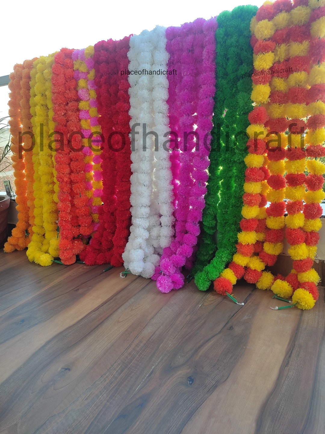 100 Pc SALE ON Indian Mix Color Artificial Decorative Diwali Marigold ...