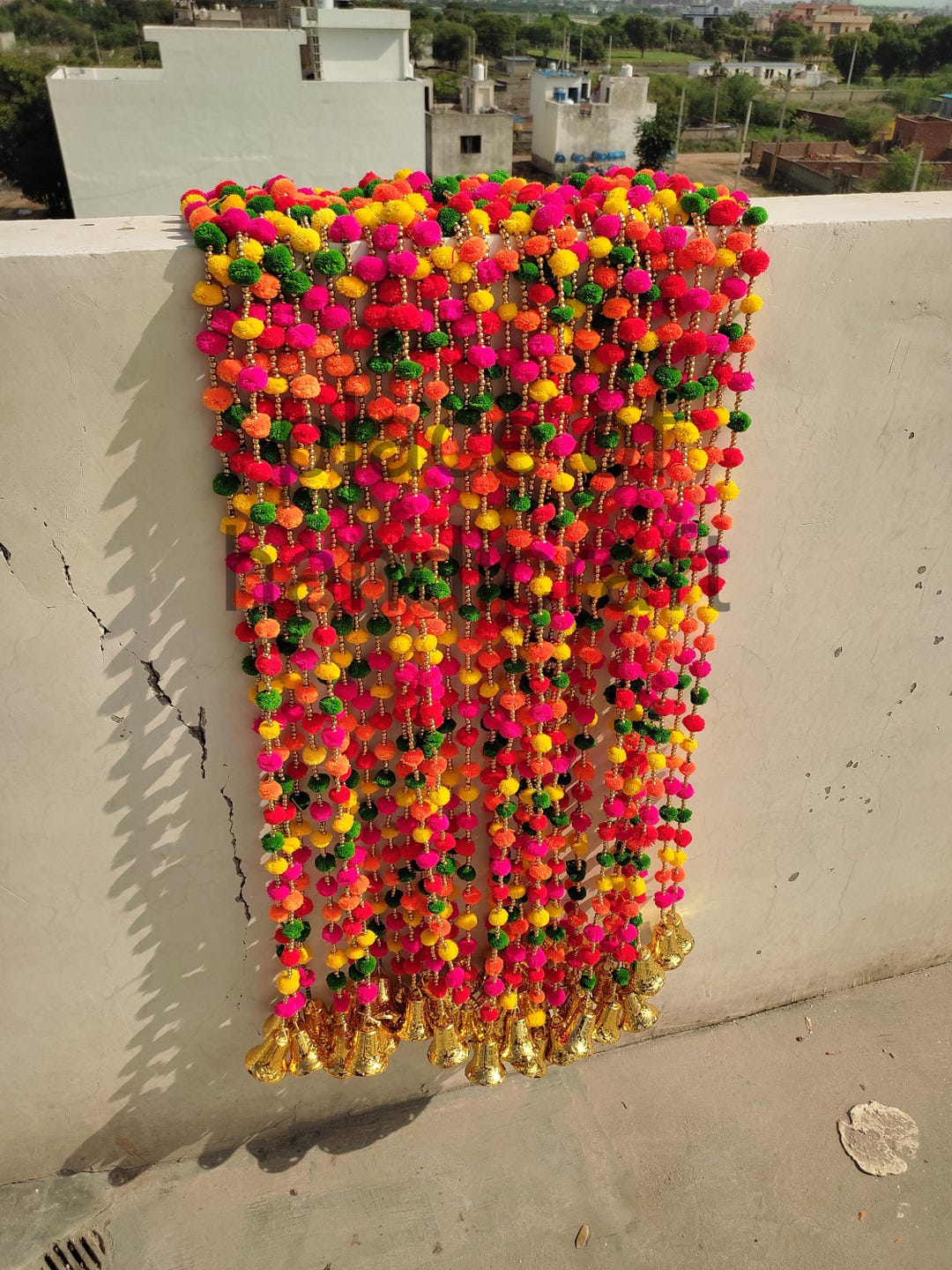 50 PC FREE SHIPPING Mix Indian Pom Pom Christmas Wedding Decoration ...