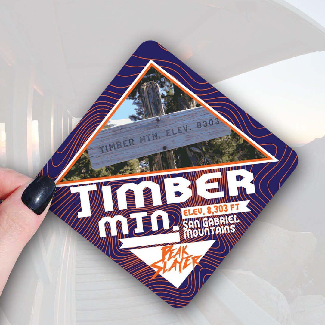 Timber Mountain Peak ~ California Trail Sticker ~ Waterproof ~ Outdoor ...