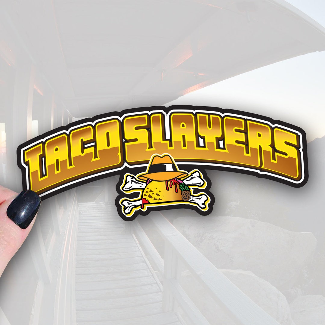 90s Lowrider Taco Sticker - Waterproof Vinyl Decals for Taco Lovers and ...