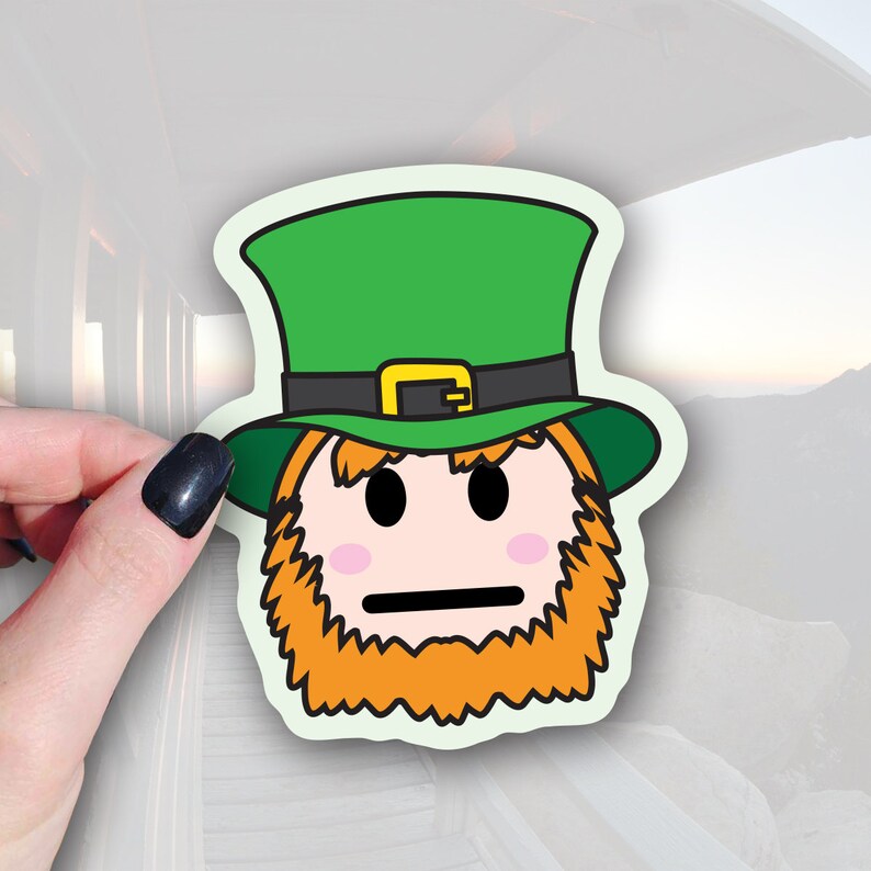 Leprechaun Luck Vinyl Sticker - Waterproof Decal- St. Patrick's Day Fun ...