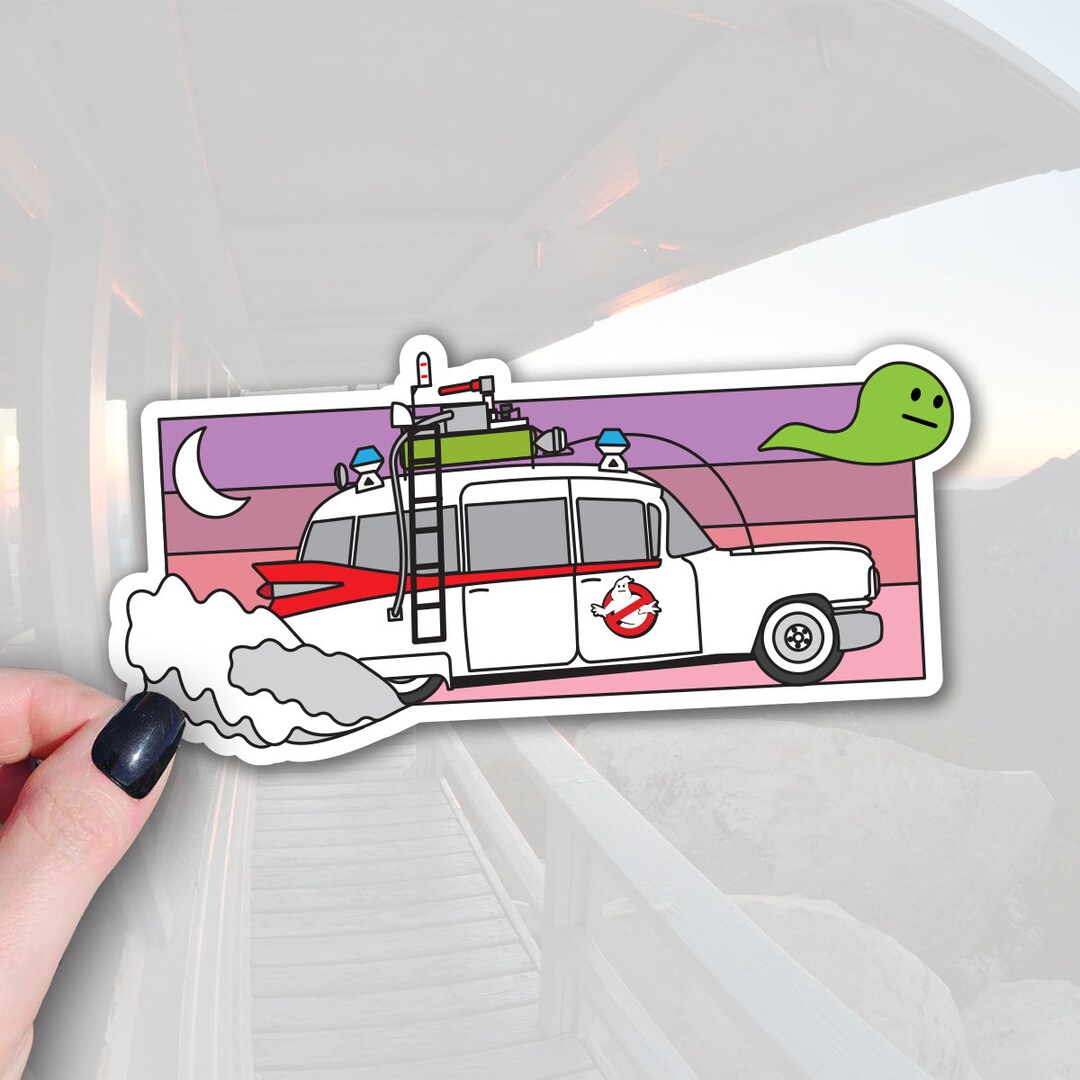 Ghostbusters Ecto-1 Car Sticker, Retro Style (3x2in Waterproof) - Etsy