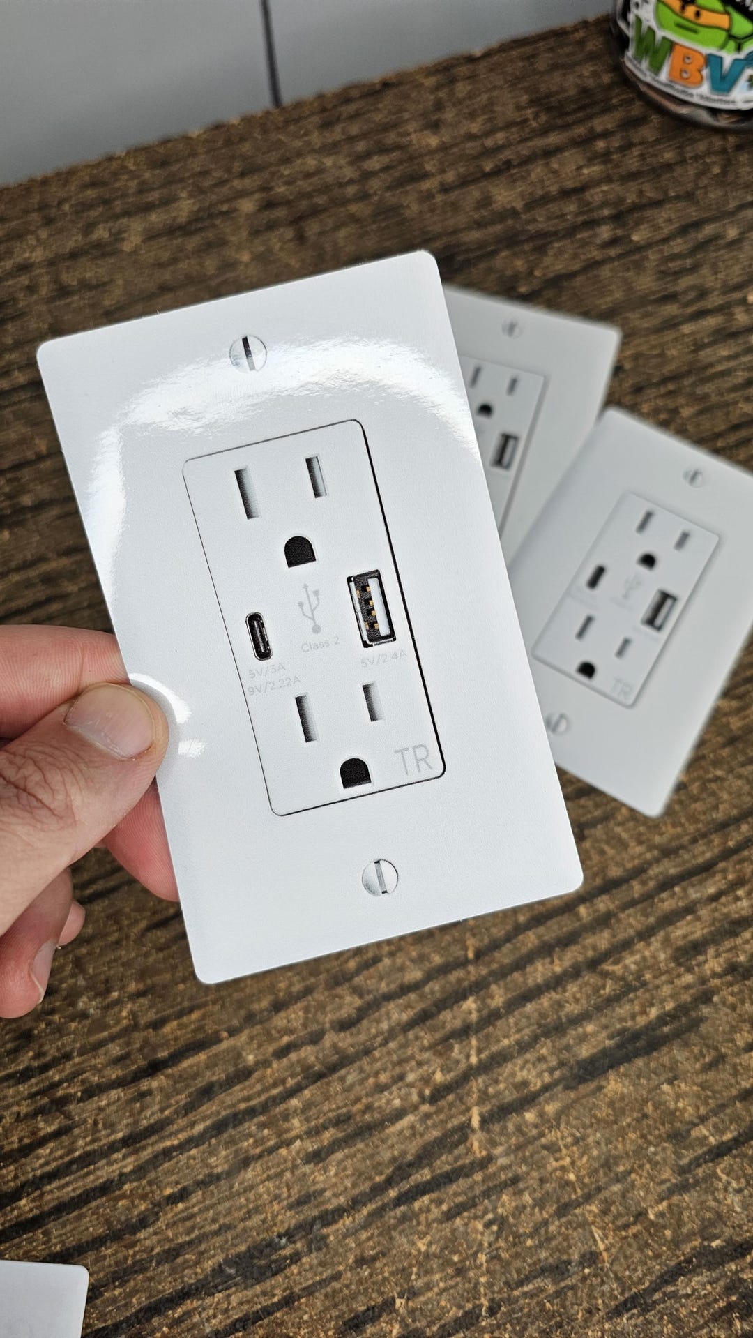Prank Electrical Outlet Stickers, USB and Power (4.9x2.9in, Waterproof ...