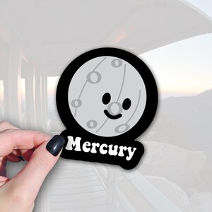 Cute Solar System & Pluto Sticker Sheet | Waterproof Vinyl Sticker - Etsy