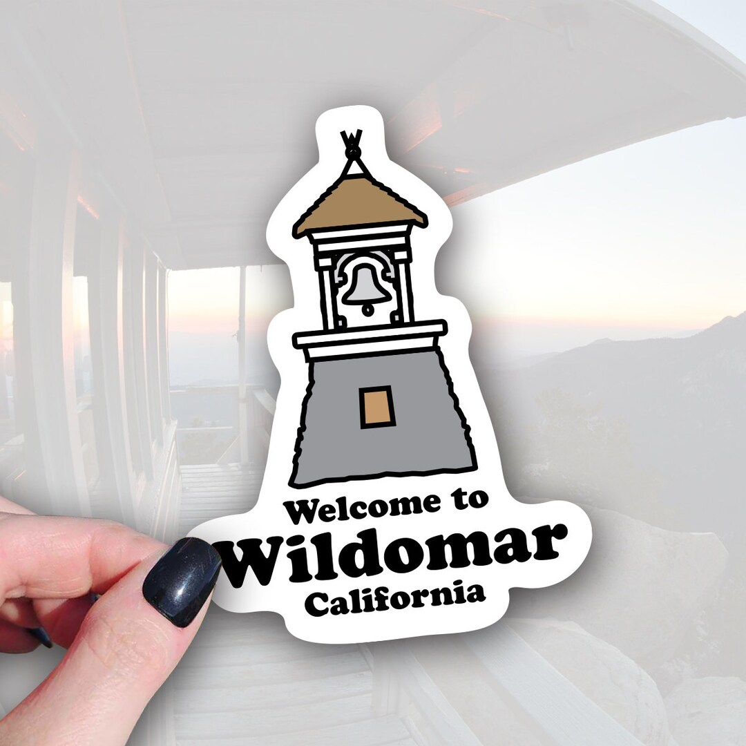 Wildomar CA Landmark Sticker - Waterproof Vinyl Decal for Tumbler ...