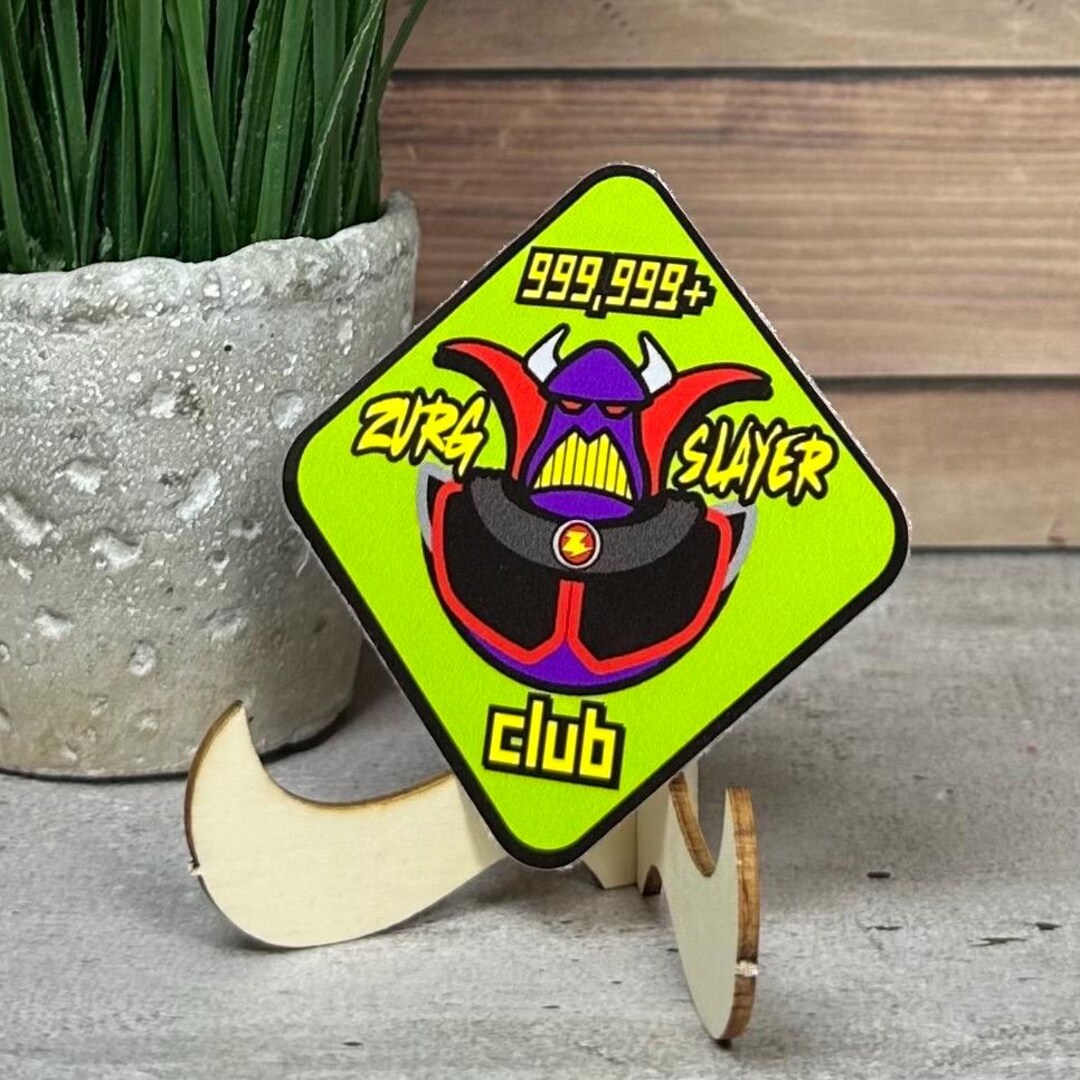 Zurg Slayer Sticker - Buzz Lightyear Astro Blaster, 3in Waterproof ...