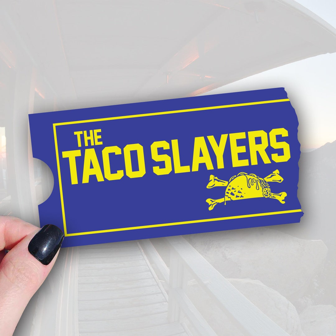 Taco Movie Night Stickers Blockbuster Inspired Waterproof Decal Perfect ...