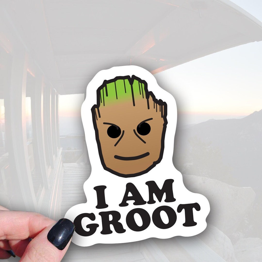 Guardians of the Galaxy Groot Sticker I Am Groot-waterproof Vinyl Decal ...