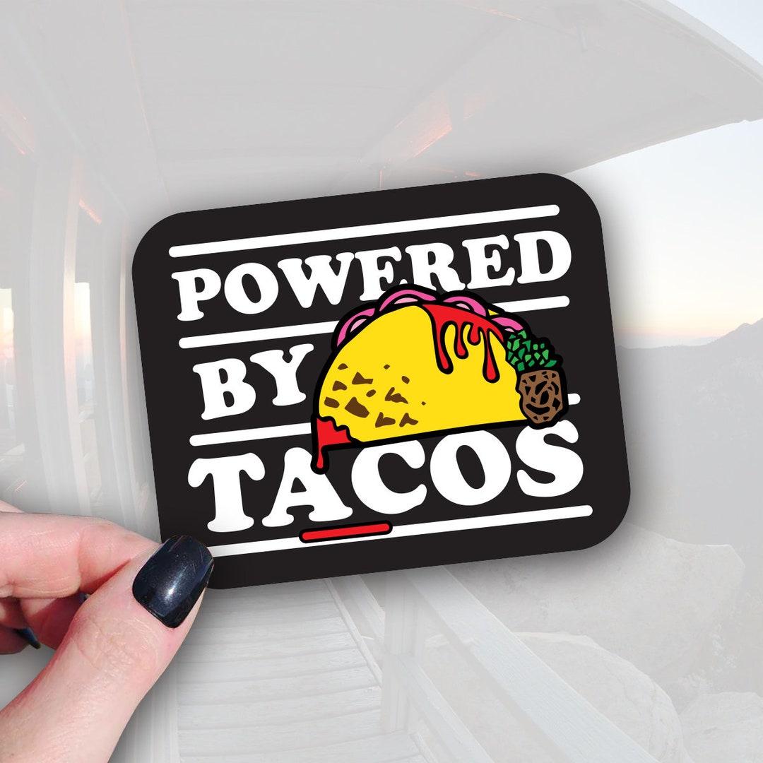 Taco Lover's Waterproof Sticker - Fun Decal for Foodies - Taco Slayer ...