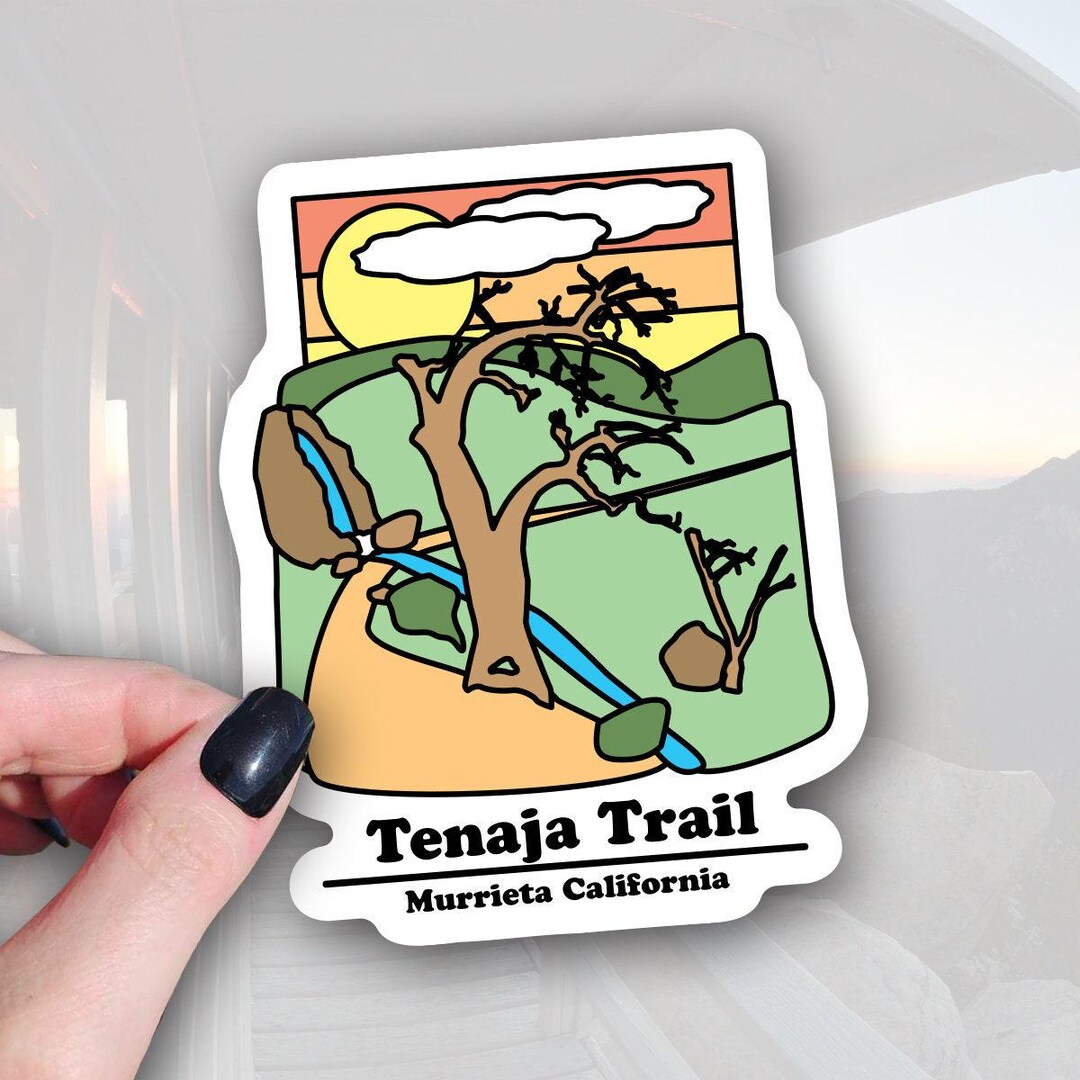 Tenaja Trail Sticker, California Hiking (waterproof Vinyl, 3in X 2.5in ...