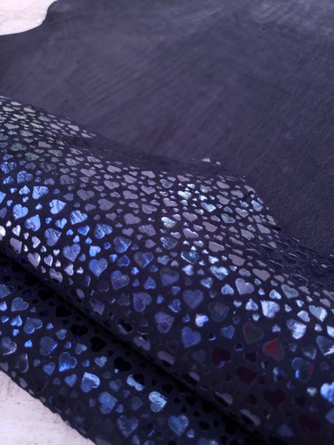 Genuine Supple Midnight Blue Leather for Leather Goods, Bags, Pouches ...