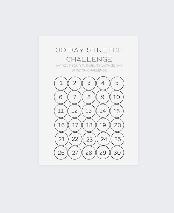30 Day Flexibility Challenge