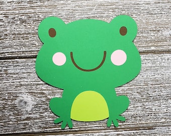 Unfinished Wood Frog Shape Laser Cutout, Wreath Accent, Ready to Paint ...