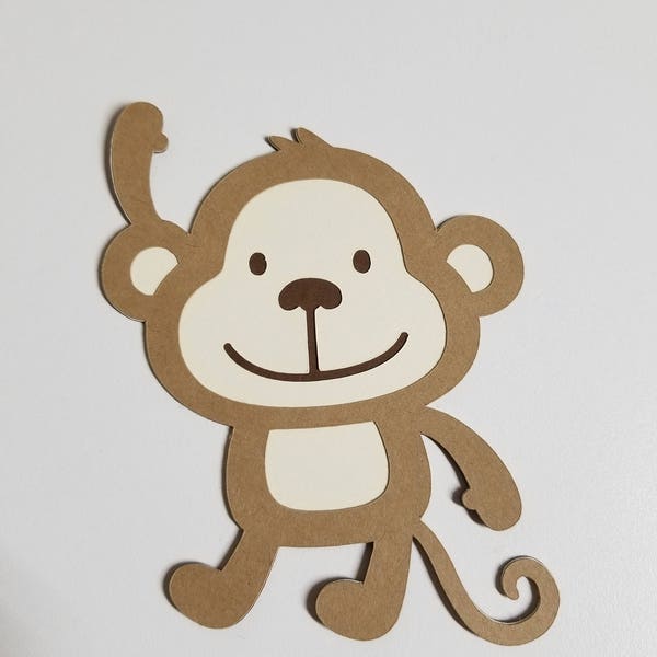 Monkey Cutout - Etsy