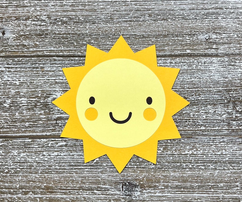 Happy Sunshine Sun Cutout - Etsy