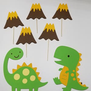 Volcano Cupcake Toppers - Etsy