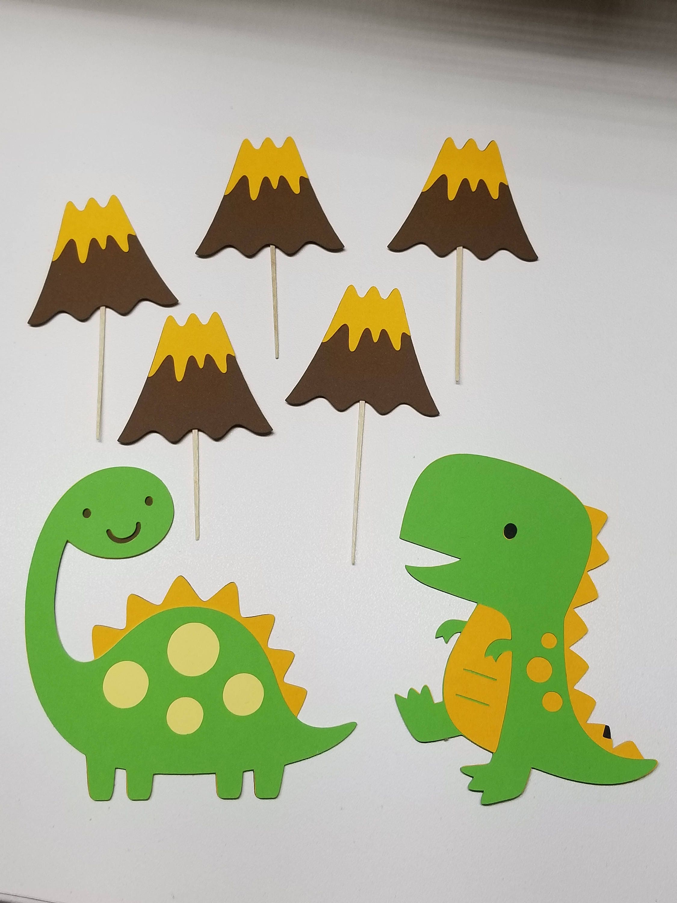 Volcano Cupcake Toppers | Etsy