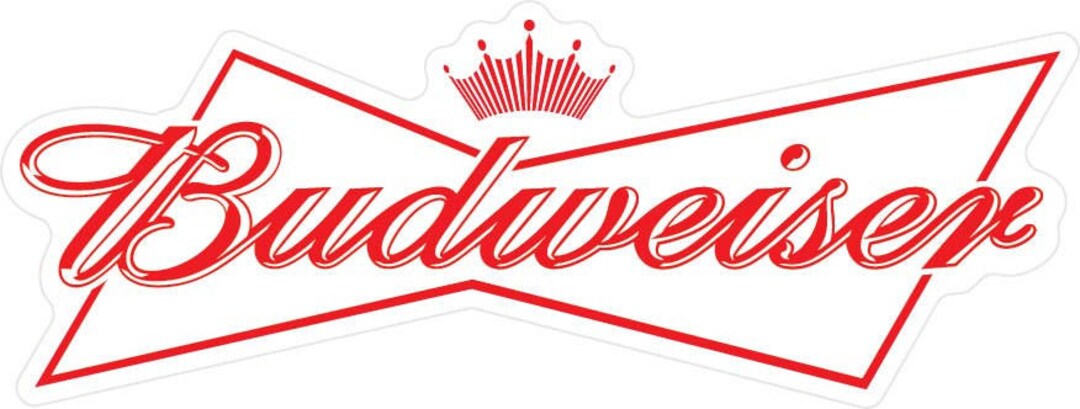 BUDWEISER Sticker Decal *DIFFERENT SIZES* Beer Bumper Window Bar Wall ...