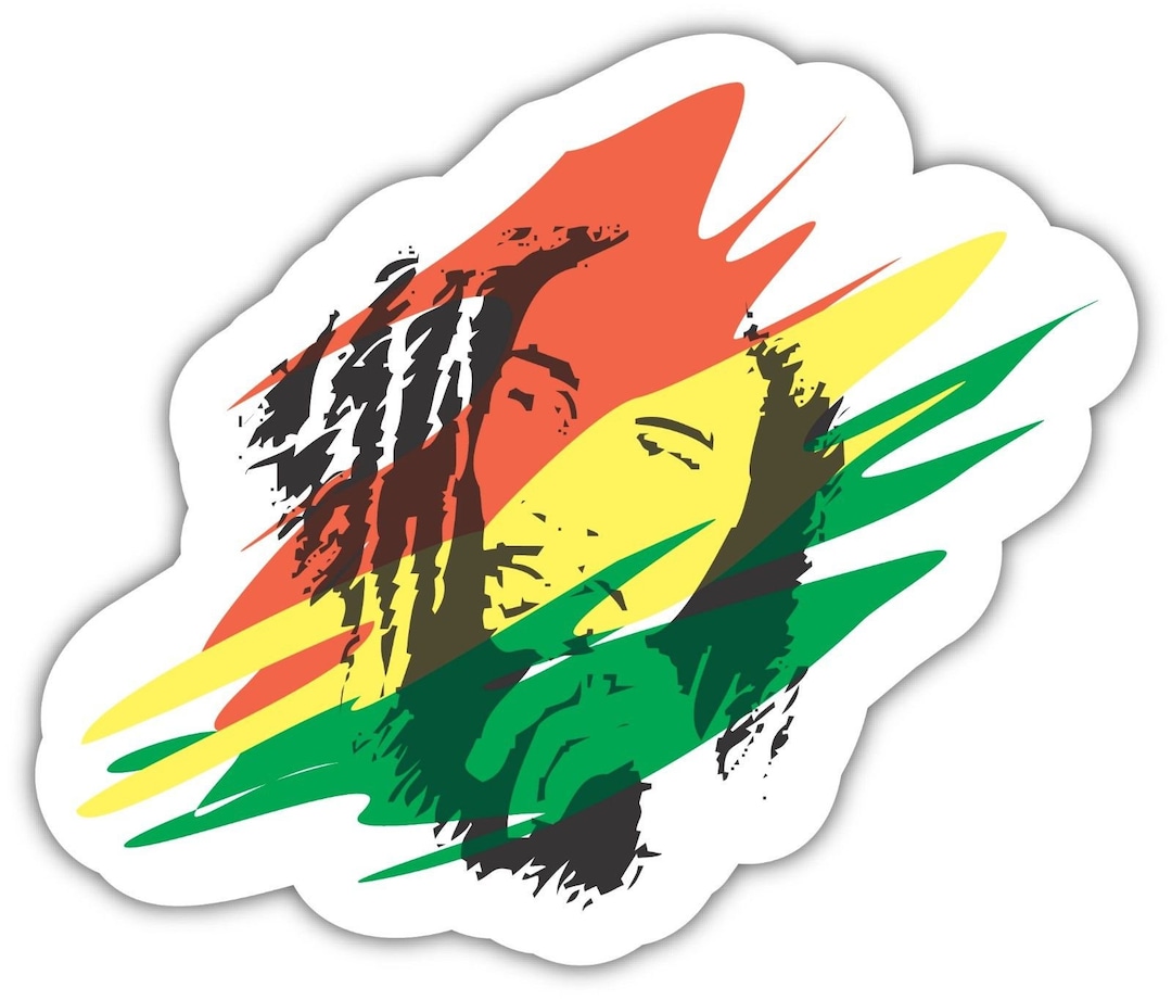 BOB MARLEY Sticker Decal *SIZES* Jamaica Reggae Vinyl Bumper Wall - Etsy