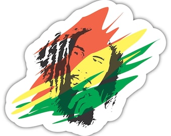 Bob Marley Portrait Vinyl Decal Sticker for - Etsy