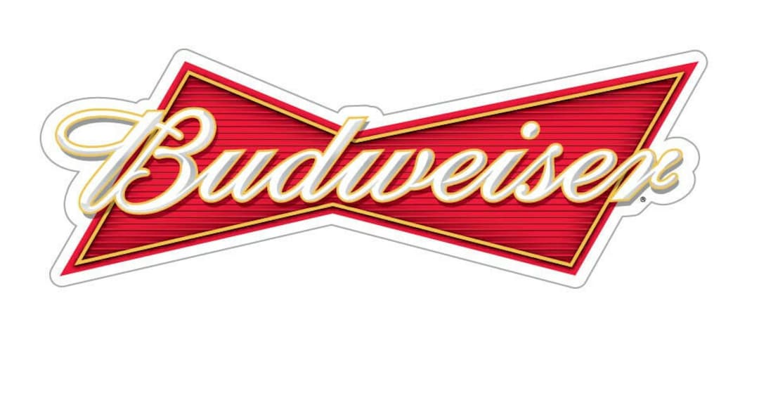 BUDWEISER Sticker Decal *DIFFERENT SIZES* Beer Bumper Window Bar Wall ...