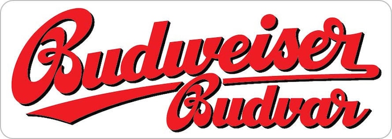 BUDWEISER Sticker Decal DIFFERENT SIZES Beer Bumper Window Bar Wall Etc ...