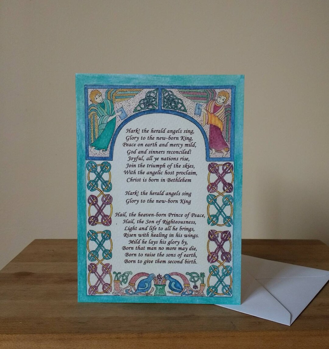 Hark the Herald Angels Sing Christmas Card - Etsy