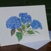 Hydrangea Greetings Card. - Etsy