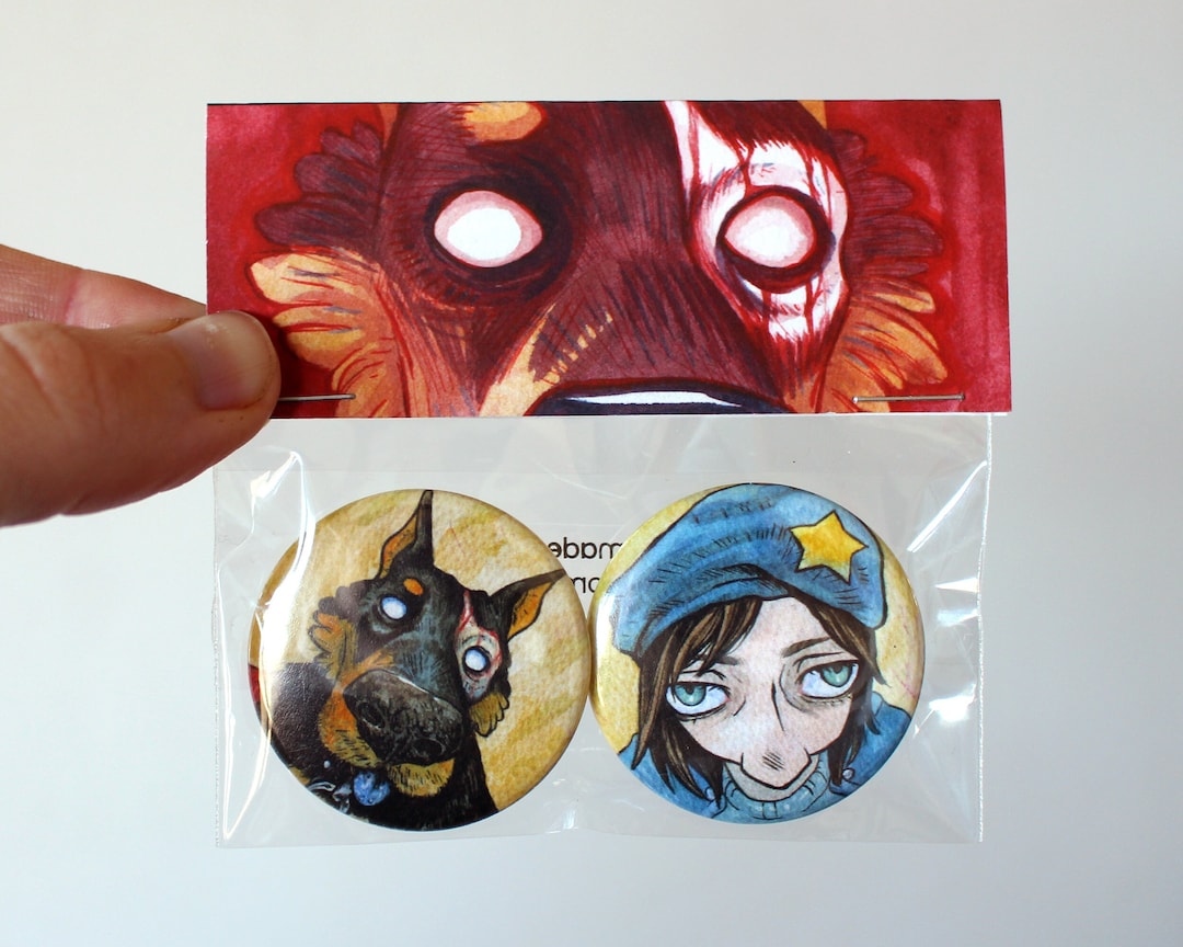 Cerberus + Jill | Two 38mm Button Badge Pins - Etsy