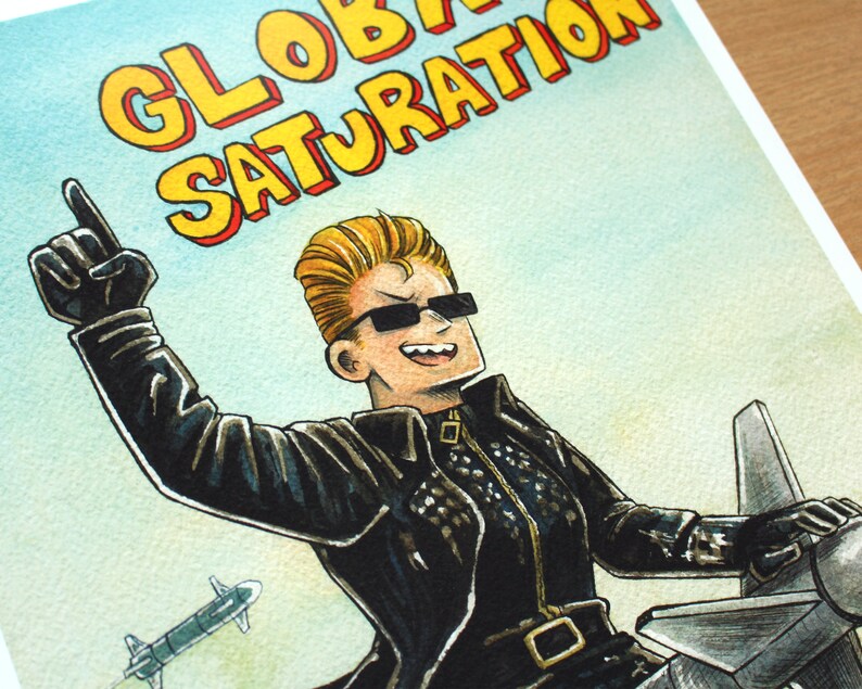 Global Saturation | LIMITED EDITION Art Print | Watercolour and Ink - Etsy