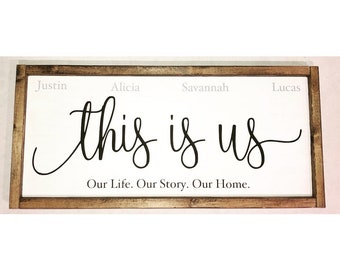This is us wood sign | Etsy