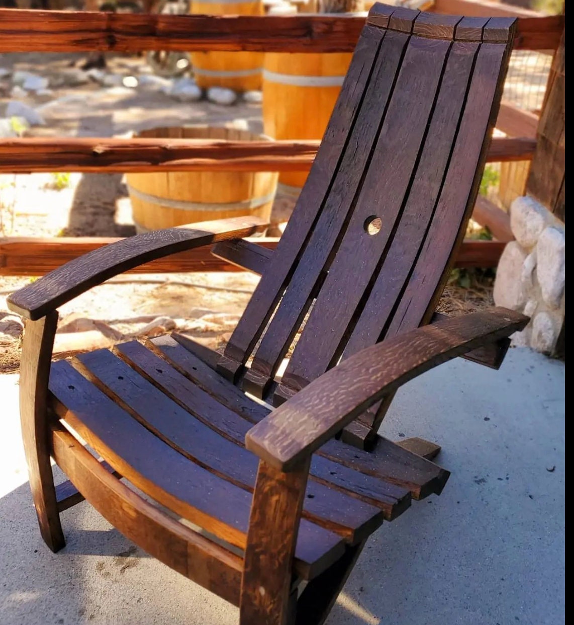 Barrel Stave Adirondack Chair - Etsy