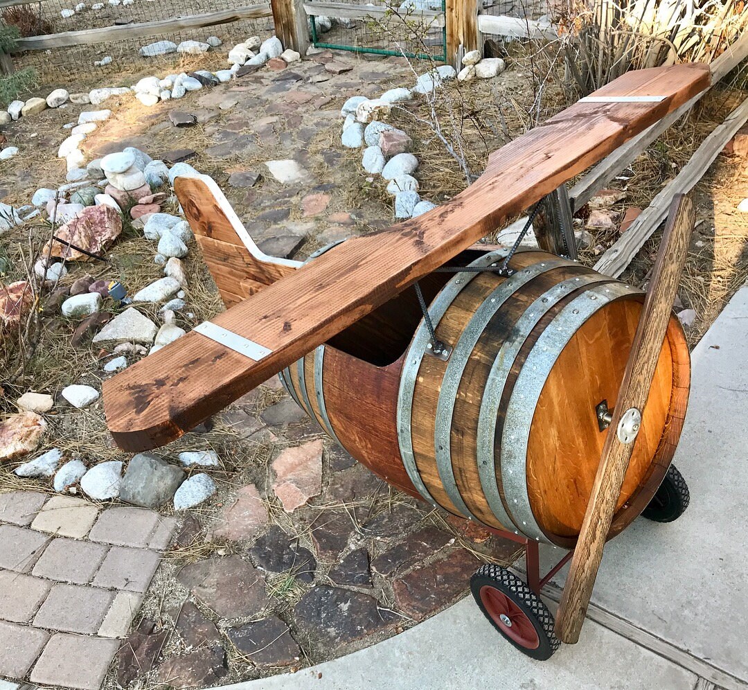 Wine Barrel Airplane - Etsy España