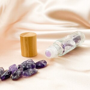 Crystal Infused Essential Oil Roller • Amethyst Infused • Lapis Lazuli ...