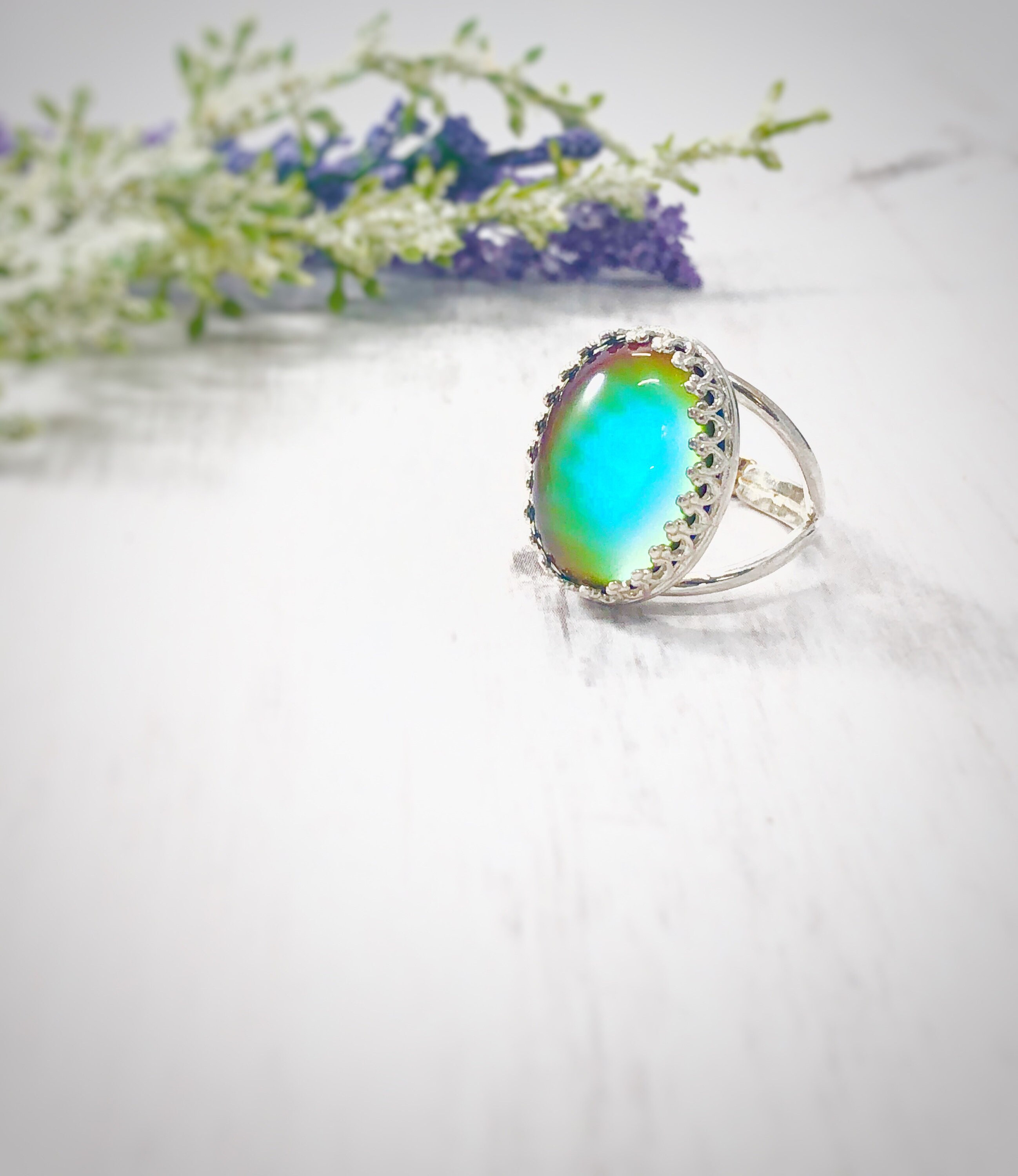 Mood Ring Handmade Adjustable Ring Adjustable Mood Ring | Etsy