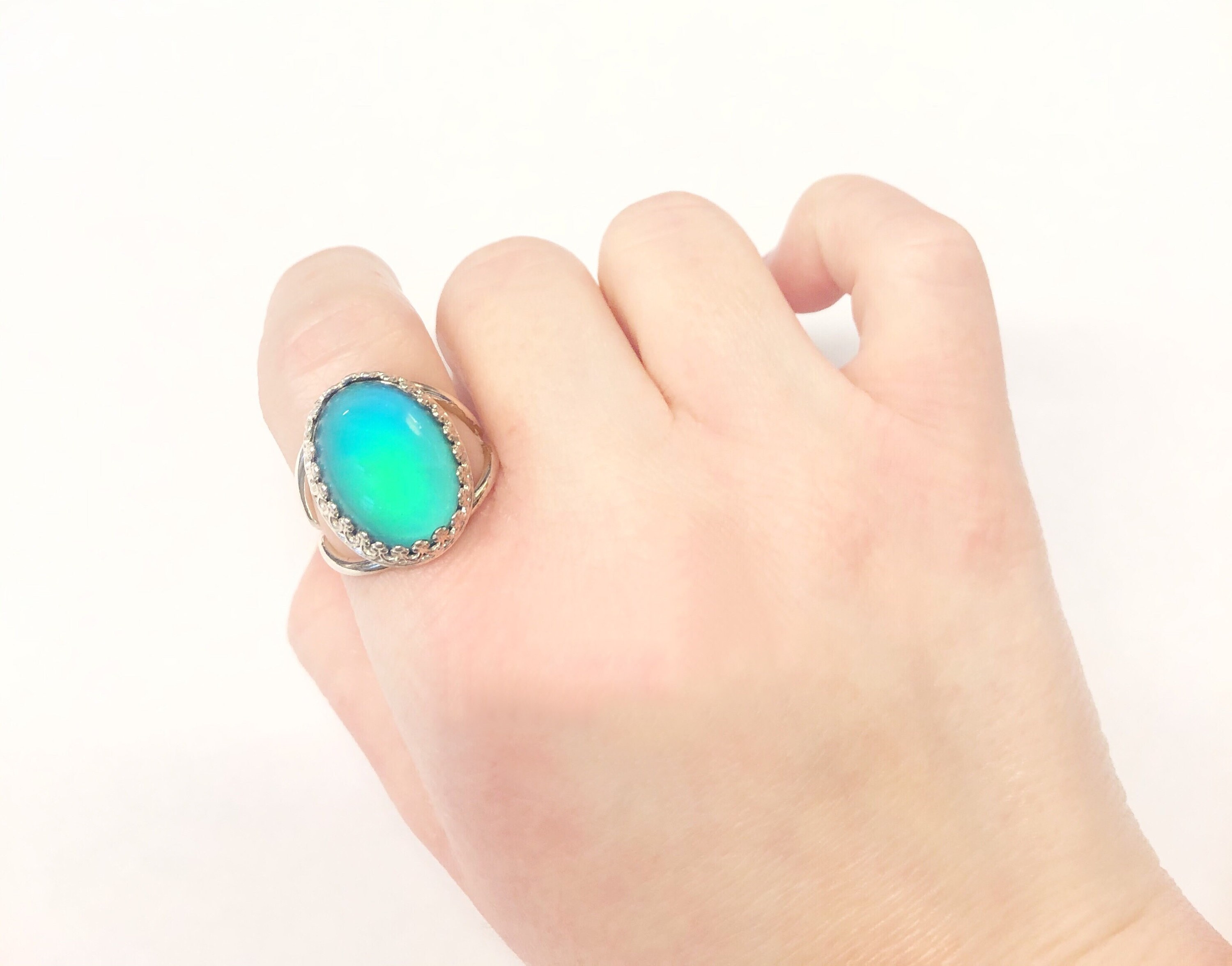 Mood Ring Handmade Adjustable Ring Adjustable Mood Ring | Etsy