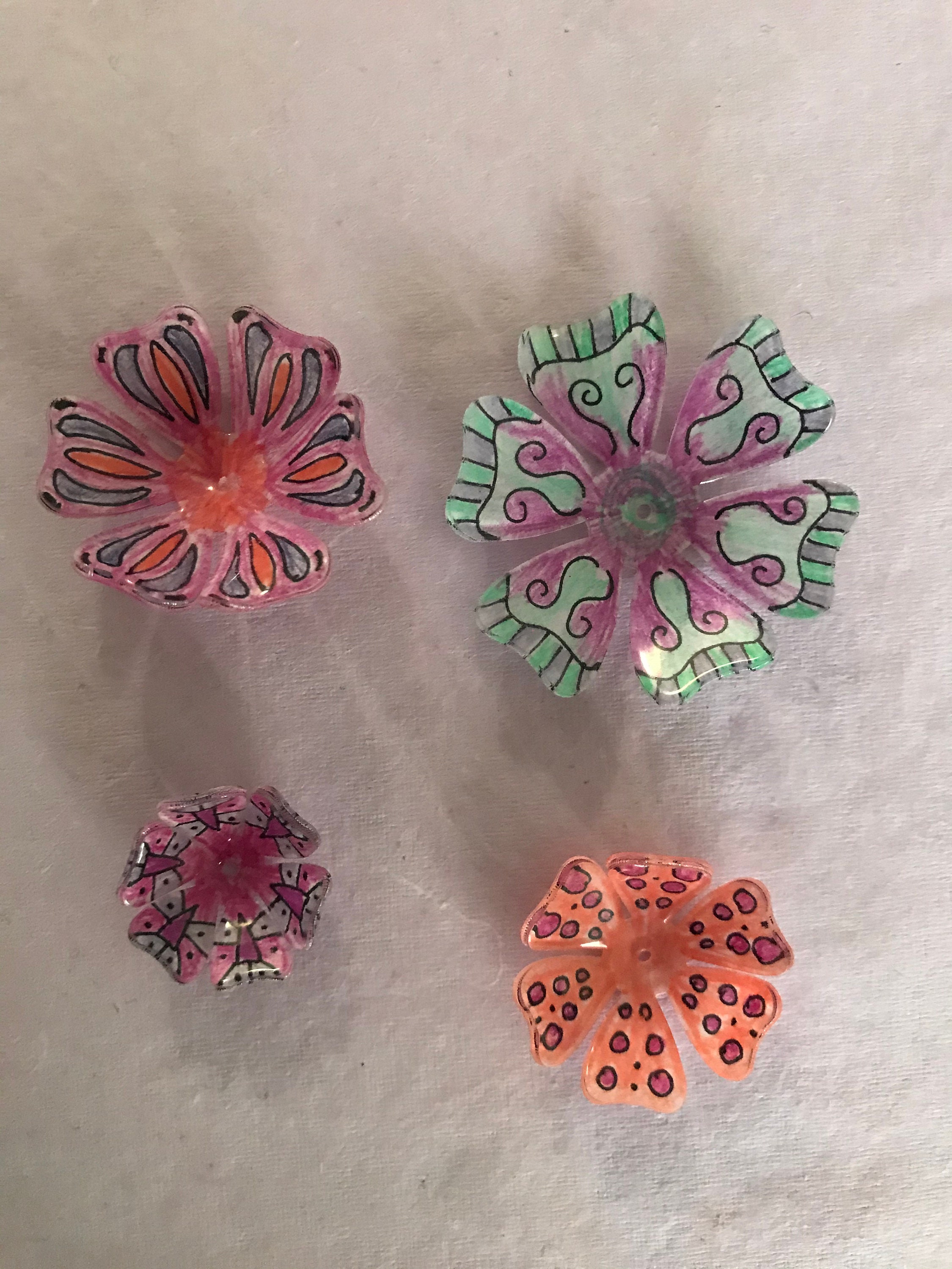 Shrinky-bits Floral 5 19pcs. - Etsy