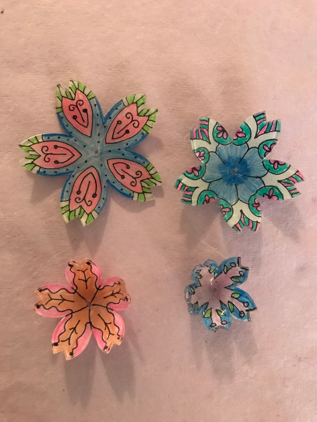 Shrinky-bits Floral 3 20pcs - Etsy